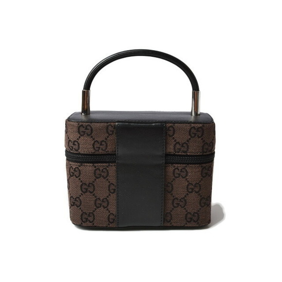 Gucci | Bags | Gucci Mini Vanity Bag Gg Maron Black | Poshmark